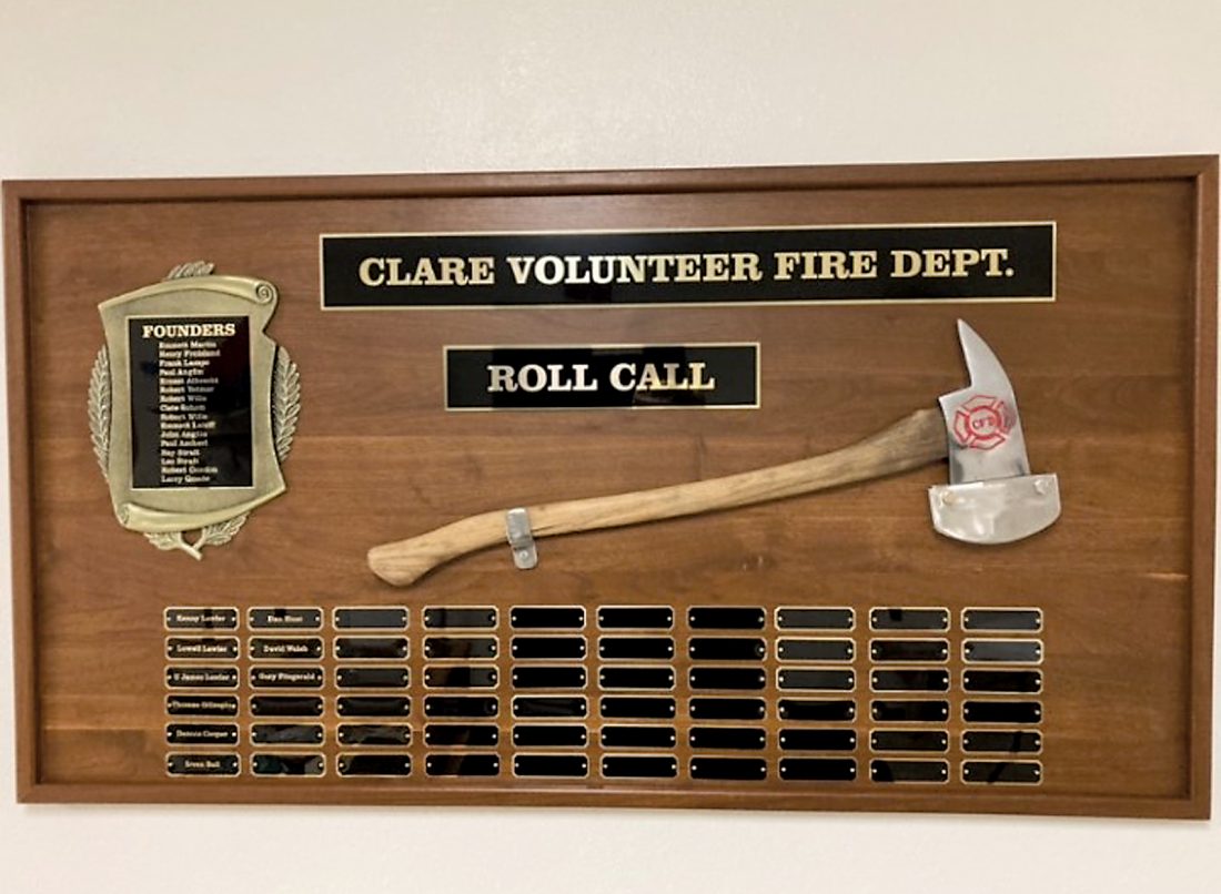 Clare firefighters honored | News, Sports, Jobs - Messenger News
